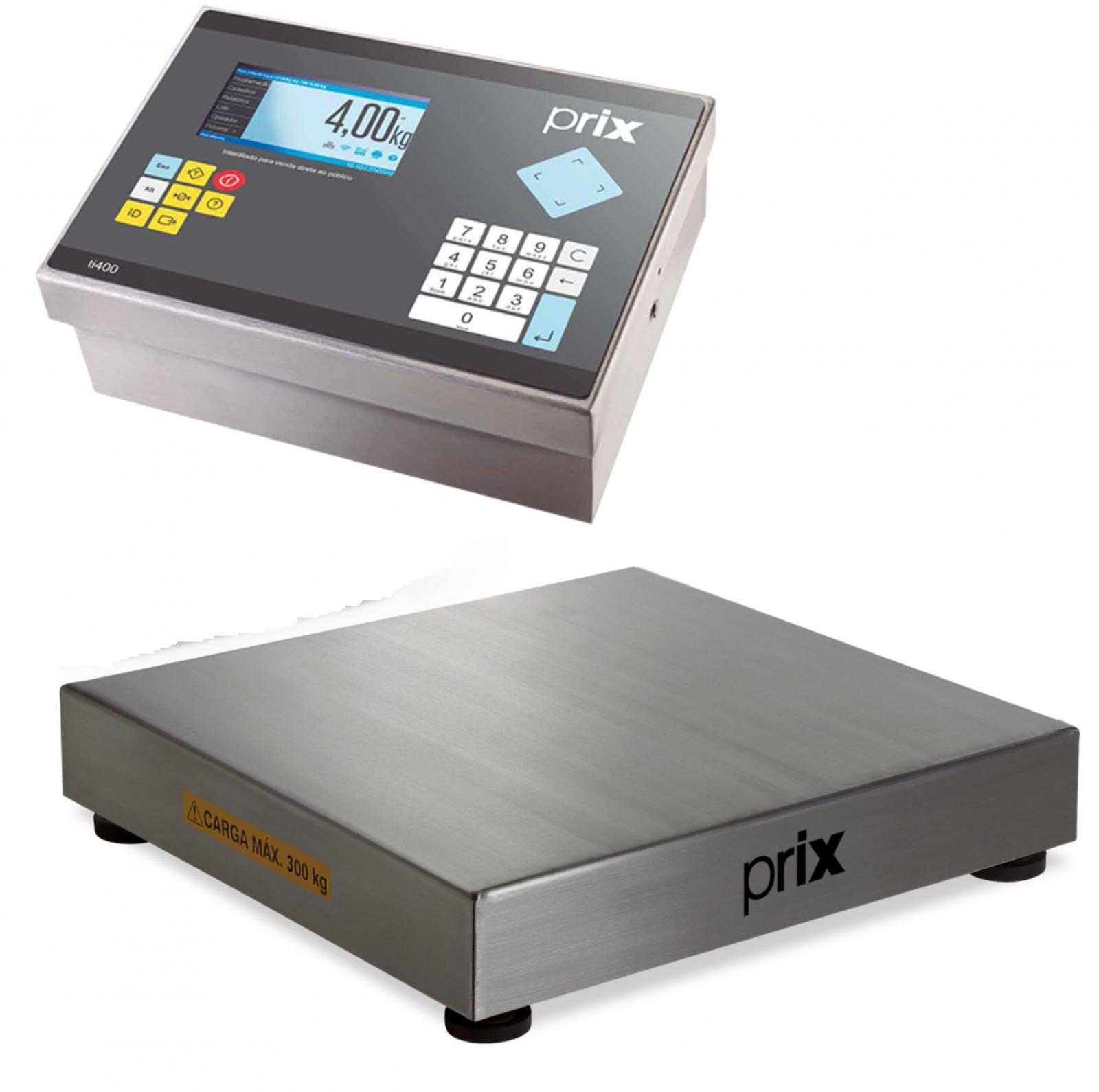 Balança Toledo/Prix 2090 - 100kg - Precisão 10g - TI400 - Inox ...